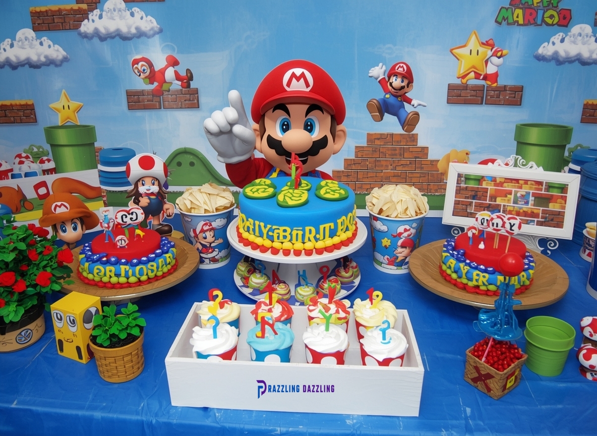 Best Super Mario Bros Birthday Party Supplies Guide | Razzling Dazzling