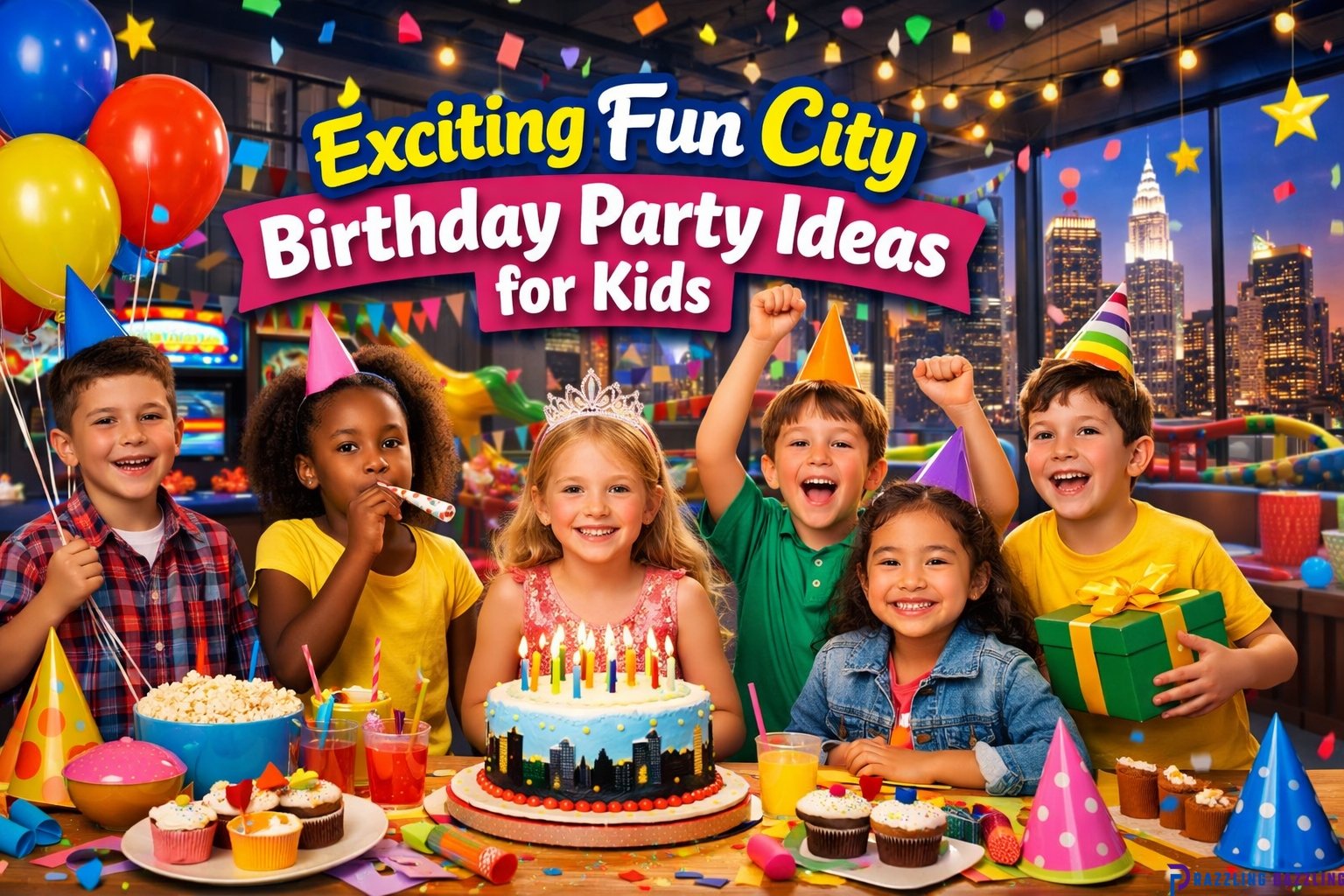 Exciting Fun City Birthday Party Ideas for Kids | Razzling Dazzling